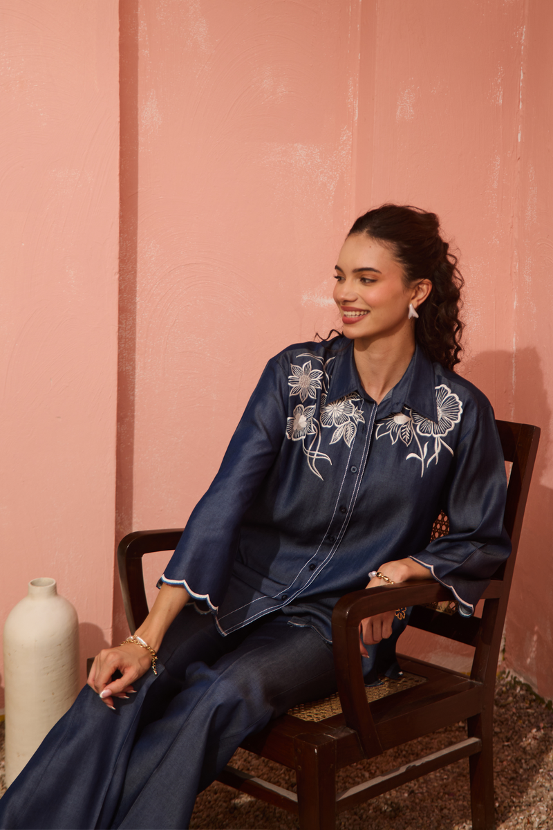 Bloom Denim Coord Set – Armoire